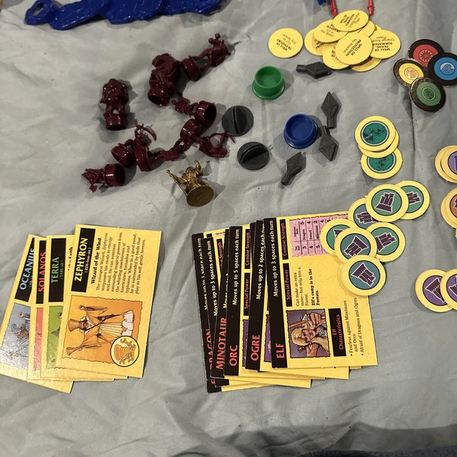 1993 - PARKER Brothers Tower of the Wizard King Board Game -played With ...