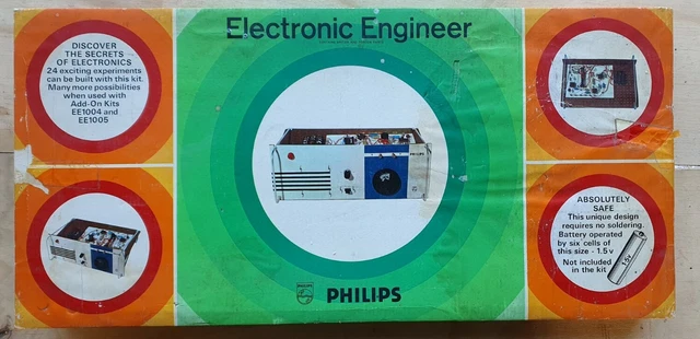 VINTAGE PHILIPS EE1003 Electronic Engineer Set Educational Kit - Circa ...