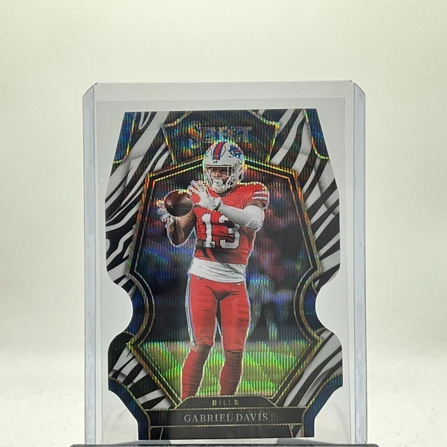 2022 PANINI SELECT Gabriel Davis Premier Level Zebra Prizm Die-Cut SP ...