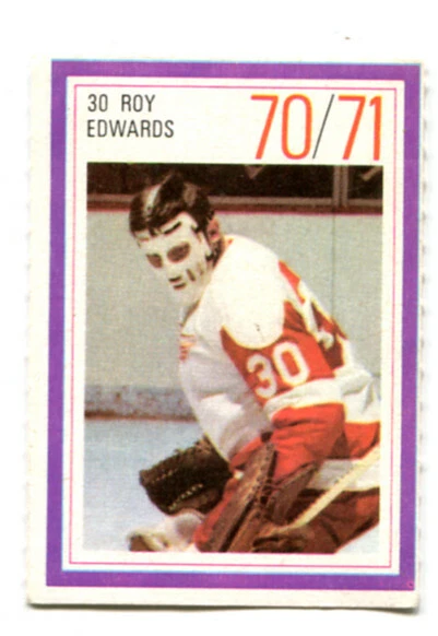 1970-71 ESSO POWER Player Roy Edwards Stamp Detroit Red Wings $1.99 ...