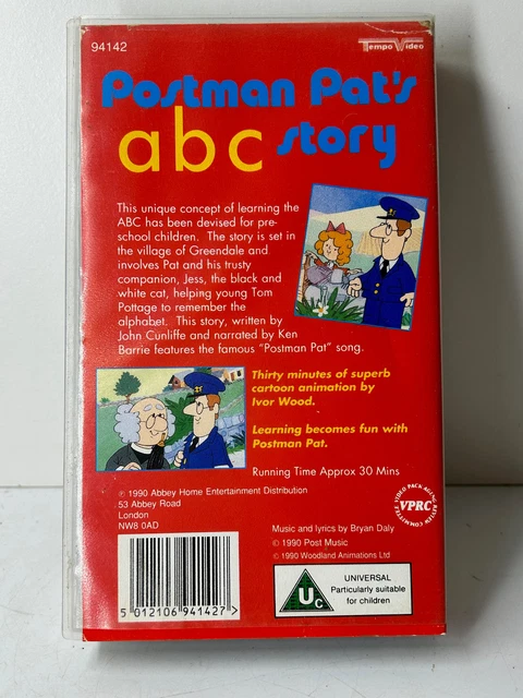 POSTMAN PAT'S ABC Story On VHS Video Cassette Tape EUR 13,70 - PicClick FR