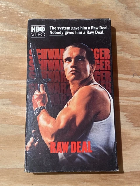 RAW DEAL VHS 1995 Arnold Schwarzenegger Kathryn Harrold Darren McGavin ...
