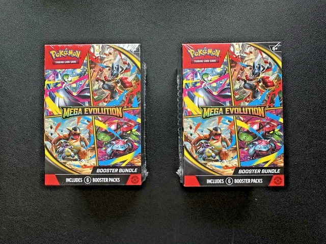 2X POKÉMON TCG Mega Evolution Booster Bundle - New & Sealed £62.08 ...