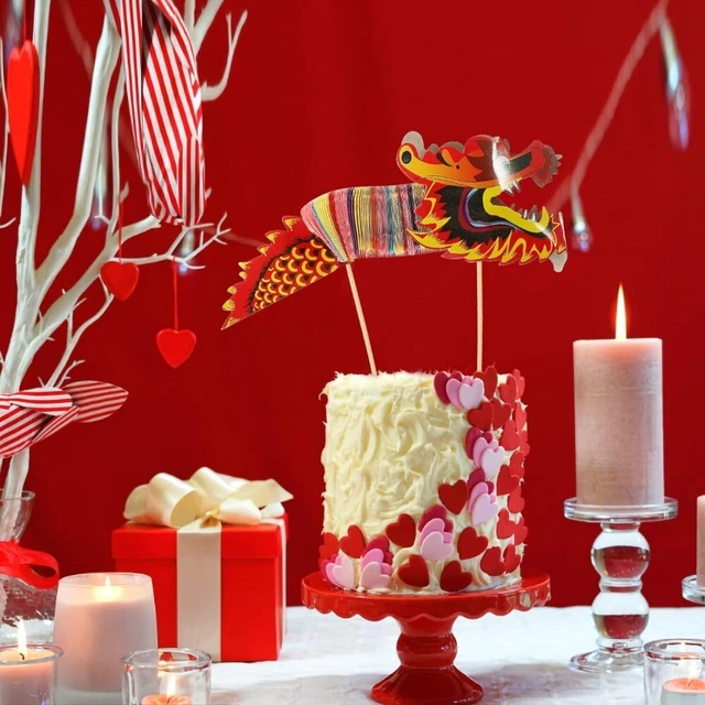 CHINESE DRAGON DRAGON Dance Paper Cuttings Cake Decoration Photography ...