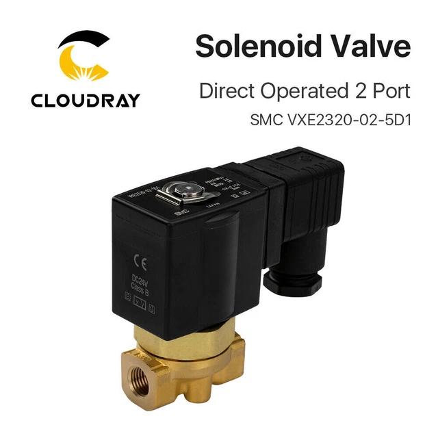 CLOUDRAY SOLENOID VALVE Direct Operated 2-Port SMC VXE2320-02-5D1 #A6-8 ...