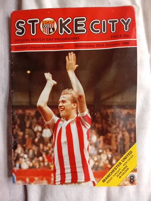 STOKE CITY V Manchester United match programme 22nd October 1980 VGC £5 ...