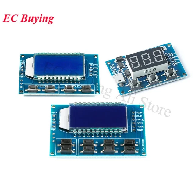 SIGNAL GENERATOR PWM Pulse Frequency Duty Cycle Adjustable Module LCD ...