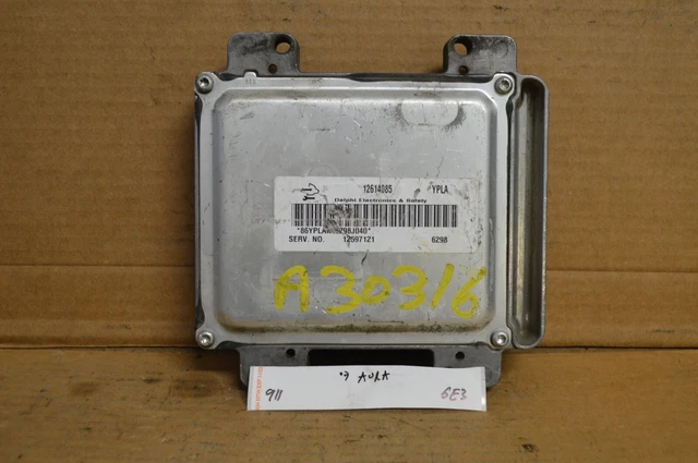 2007 SATURN AURA Impala Engine Control Unit ECU 12597121 Module 911-6E3 ...
