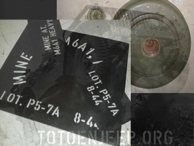 POCHOIR STENCIL MARQUAGE MINE M6A2 . jeep willys dodge us ww2 EUR 13,00 ...