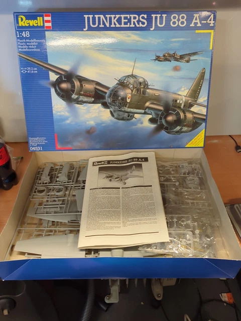 REVELL 1/48 - JUNKERS JU 88 A-4 (04531) Unbuilt Model Aircraft Kit £27. ...