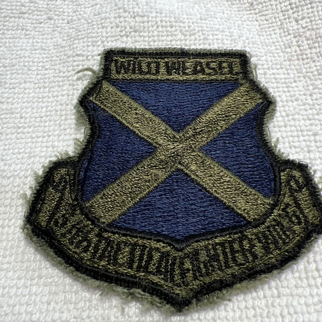 USAF 37TH TACTICAL Fighter wing " Wild Weasel" patch. Lot 192 £3.74 ...