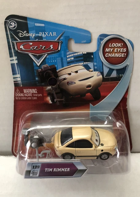 DISNEY PIXAR CARS Tim Rimmer #129 My Eyes Change! Lenticular Eyes Die ...