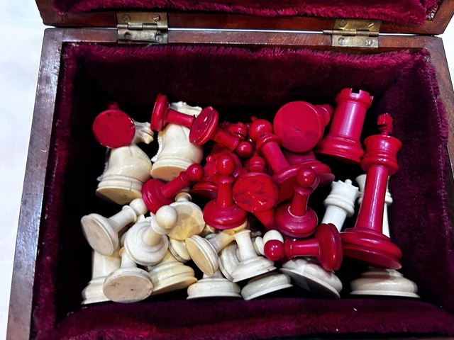 VINTAGE CHESS SET with box £53.00 - PicClick UK