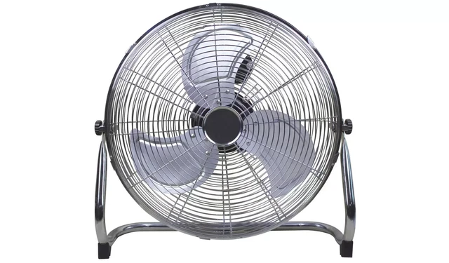 CHALLENGE 18& CHROME Metal Fan 3-Speed Adjustable Tilt Table Floor Fan ...