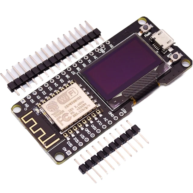 NODEMCU ESP8266 WITH OLED Display ESP-12F CP2102 Development Dev Board ...