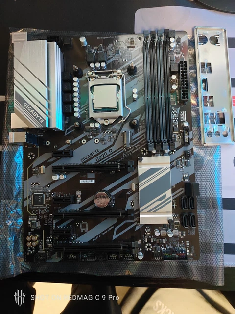 GIGABYTE Z390 D Motherboard Intel Z390 LGA 1151 + i5 9600k 3.7GHz 4.6 Boost Cpu £135.00 ...