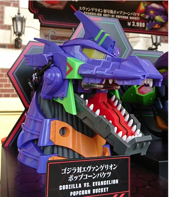 GODZILLA X EVANGELION Popcorn Bucket USJ Universal Cool Japan 2019 ...