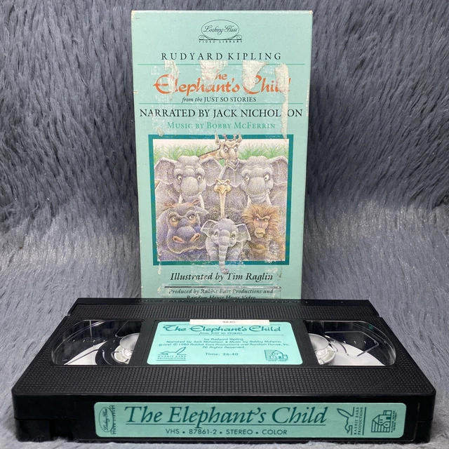THE ELEPHANT'S CHILD VHS Tape 1986 Narrated By Jack Nicholson Rudyard ...