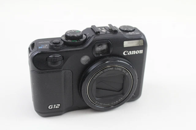 CANON POWERSHOT G12 Digital Compact Camera Working w/ Canon 5x IS Zoom ...