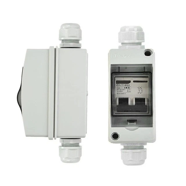 SOLAR PV CELL Combiner Box Miniature Circuit Breaker Switch IP65 AC ...