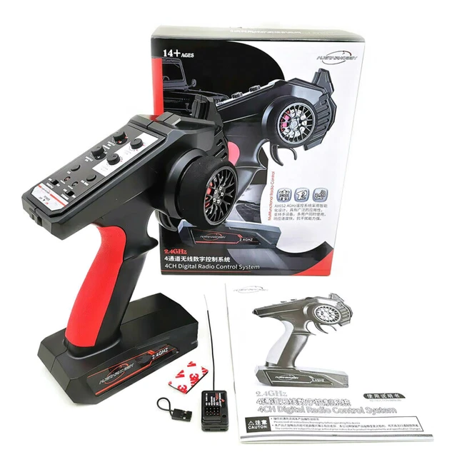NEW 4CH DIGITAL Radio Control System 2.4GHz Transmitter+Receiver for RC ...