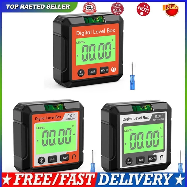 DIGITAL ANGLE PROTRACTOR Inclinometer Universal Magnetic Level Meter ...