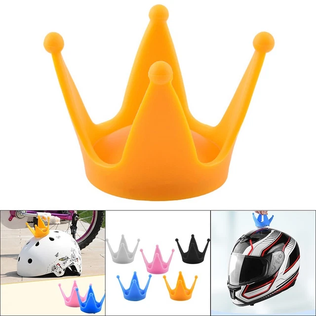 EASY TO ATTACH Sticky Crown for Motorcycle Helmets Stand Out and Div £ ...