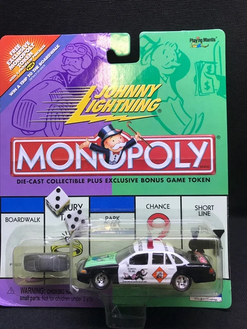 JOHNNY LIGHTNING MONOPOLY Go Directly to Jail Police Car & Token ...