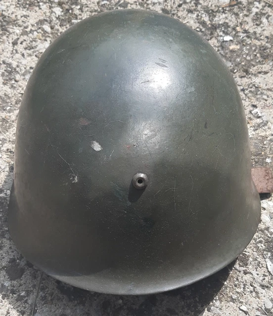 WW2 ITALIAN ARMY M33 Helmet Original Paint Liner And Strap Used £180.00 ...