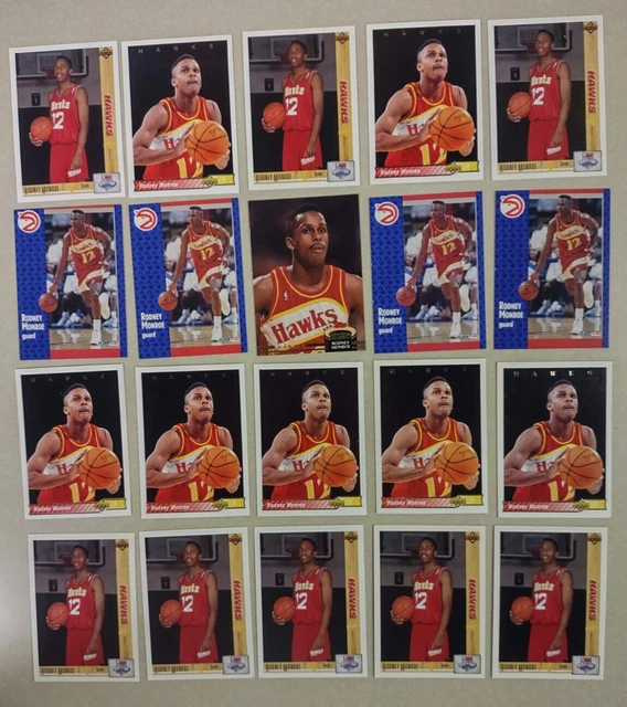 LOT DE 20 cartes de RODNEY MONROE avec recrues ! NBA Hawks A must have ...