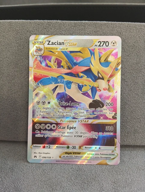 CARTE POKÉMON ZACIAN Vstar 096/159 Epée & Bouclier Zénith Suprême ...