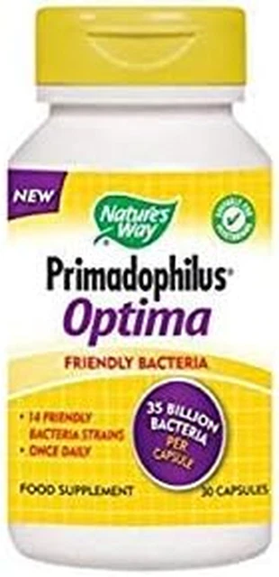 NATURE’S WAY PRIMADOPHILUS Optima - 15 Friendly Bacteria Strains - 35 ...