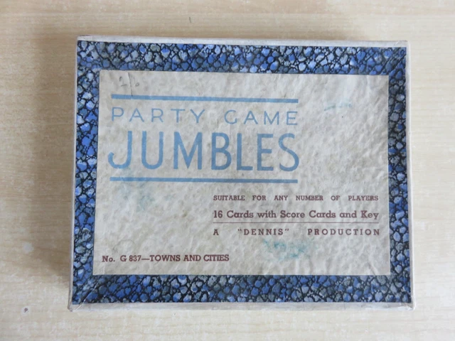 VINTAGE JUMBLES, A Dennis Party Game. £7.95 - PicClick UK