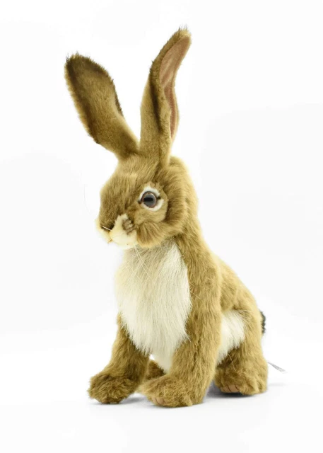 HANSA JACK RABBIT Plush Toy 22x13x30cm No.5911 Realistic stuffed ...