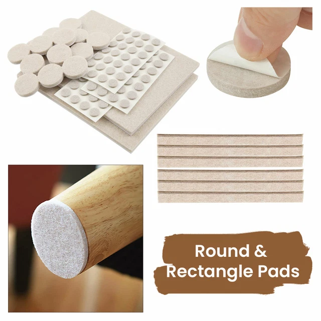 FEUTRE SOL MEUBLE Pieds Protection Table Chaise Jambe Stratifié Adhésif ...