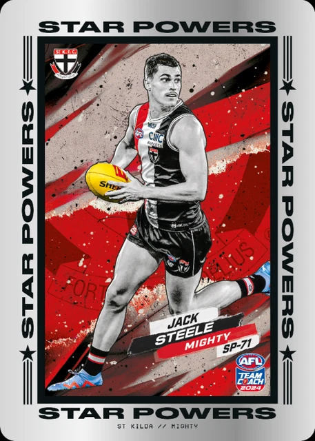 2024 AFL TEAMCOACH Star Powers Jack Steele SP-71 $2.00 - PicClick AU