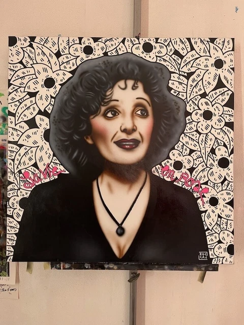 TABLEAU JEAN-PAUL BOCAJ « La vie en Rose » 80x80 Cm, sur châssis EUR 1. ...