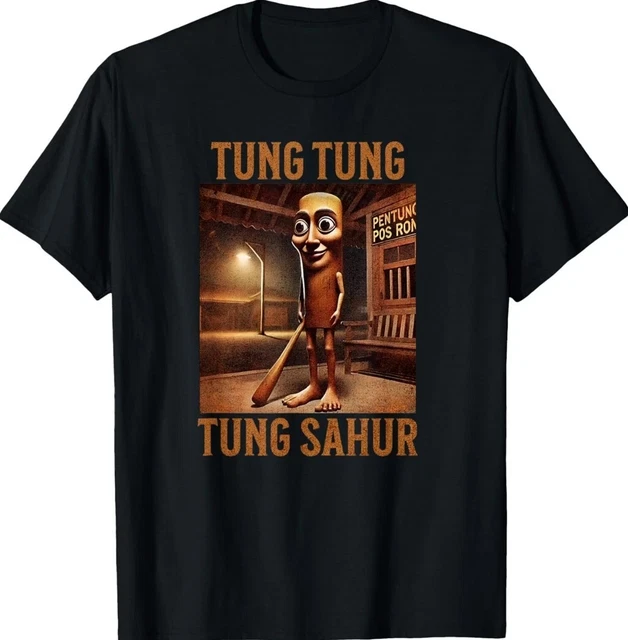 FUNNY TUNG TUNG Tung Sahur Italian Brainrot Meme Unisex T-Shirt $28.01 - PicClick CA