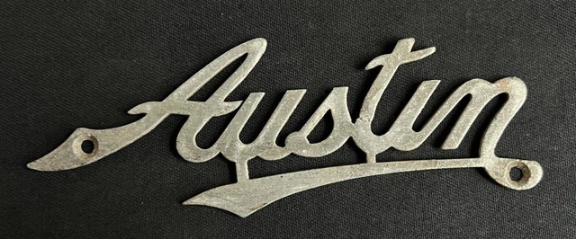 AUSTIN 7 SEVEN Vintage Original Radiator Grille Script Car Badge Emblem ...