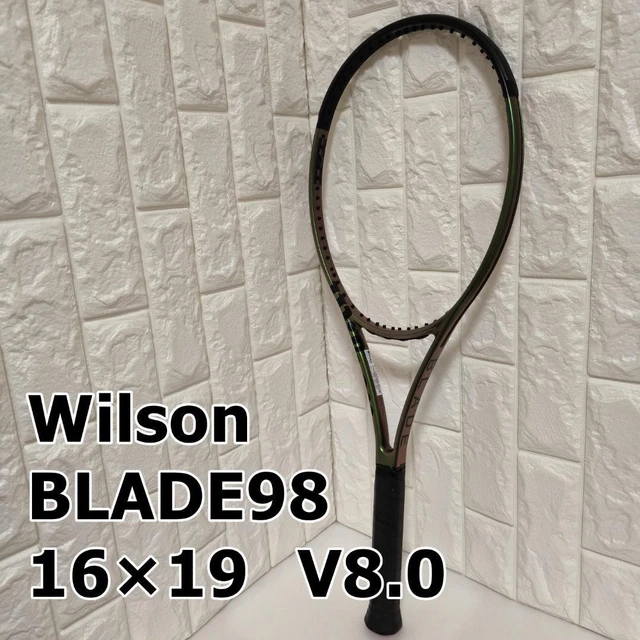 WILSON BLADE98 V8.0 16x19 4 1/4 Tennis Racket - Used Scratches Evident ...