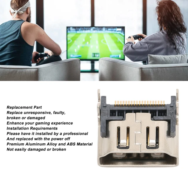 GAME CONSOLE HD Multimedia Interface Port Replacement Connector Socket ...