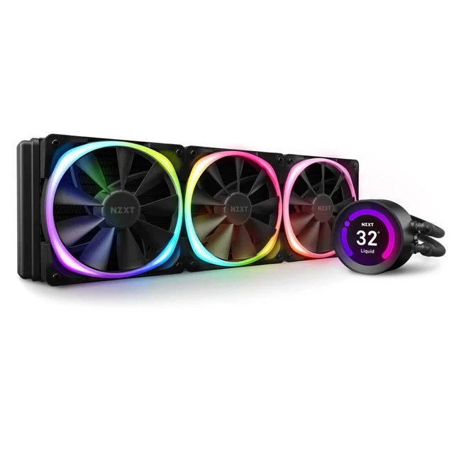 NZXT KRAKEN Z73 RGB 360mm AIO Liquid Cooler with LCD Display in Black ...