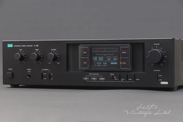 SANSUI A-505 STEREO Integrated Amplifier in Black HiFi Vintage £250.00 ...
