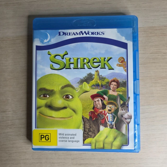 SHREK BLU-RAY 2001 DreamWorks Eddie Murphy Family Animated Comedy Movie ...