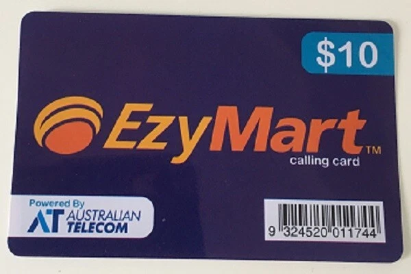 EZYMART $10 PHONECARD/CALLING Card, Remote Memory, Long Distance, RARE ...