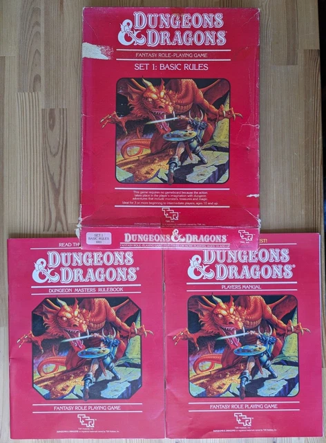 DUNGEONS & DRAGONS Set 1 Basic Rules 1011 TSR 1983 £49.99 - PicClick UK
