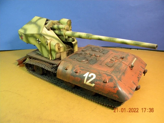 MAQUETTE 1/35 TANK CHAR PANZER "what if" WAFFENTRÄGER AUF E-100 EUR 100 ...