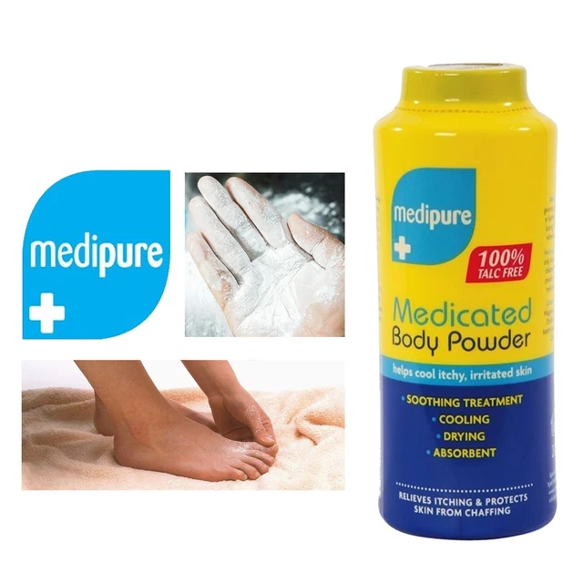MEDIPURE MEDICATED BODY Powder 200g Soothing Treatment Cooling 100% ...