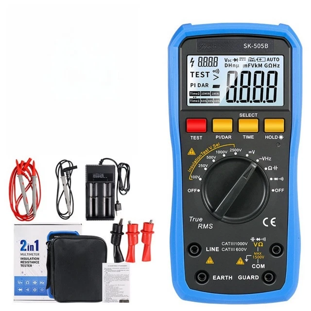 ELECTRICAL TESTER 2 in 1 Digital Multimeter with Resistance and ...