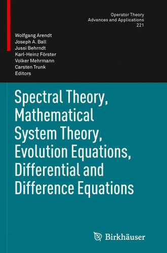 Spectral Theory Mathematical System Theory Evolution Equations Differential Eur 167 00